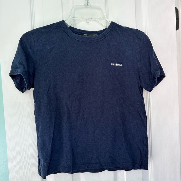 Zara | Tops | Zara Nice Smile Tshirt | Poshmark